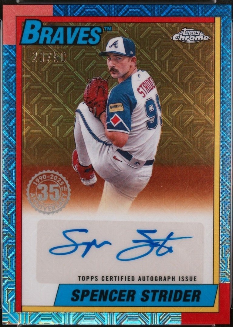2025 Topps Series 2 - 1990 Topps Chrome Silver Pack Autographs Spencer ...