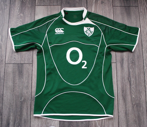 CANTERBURY 2007/2009 IRELAND RUGBY HOME UNION SHIRT JERSEY IRFU 'O2 ...