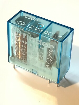 FINDER 40.61 S SPST 12V COIL RELAY SINGLE POLE 16A 250V CONTACTS ae1z21 ...