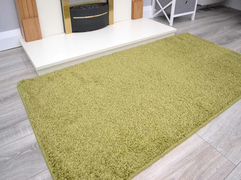 New Soft Plain Shaggy Washable Non Slip Large Small Fireside Living ...
