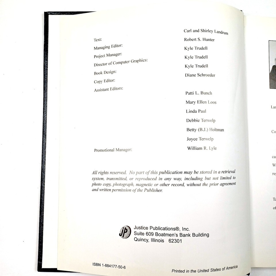 Vtg Landrum's Quincy Volume 1 Illinois Carl & Shirley Landrum Herald ...