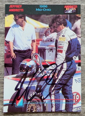 Jeffrey Andretti Signed 1992 Andretti Racing Card #93 Auto Indy Car ...