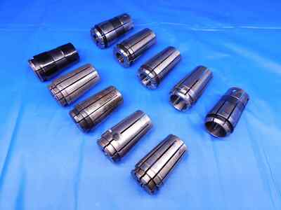 TG100 COLLET LOT 3/16, 1/4, 5/16, 3/8, 7/16, 1/2, 5/8, 3/4, 15/16 & 1 ...