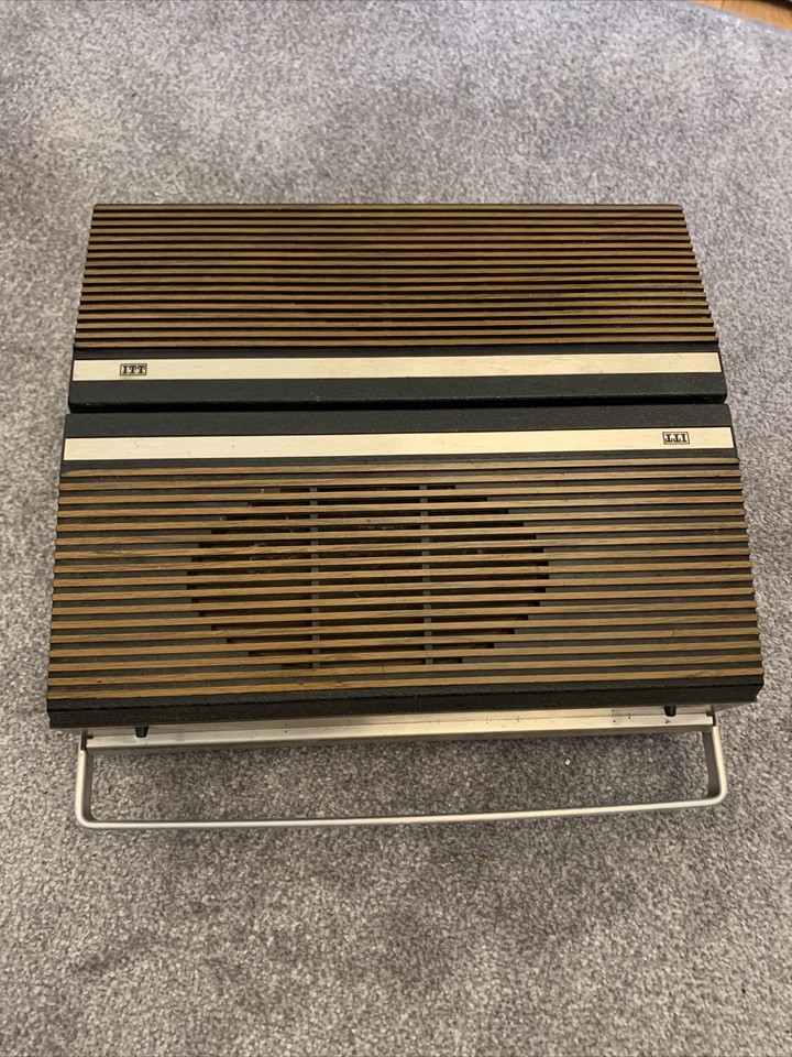 Vintage Retro ITT KB portable stereo record player with speakers | eBay
