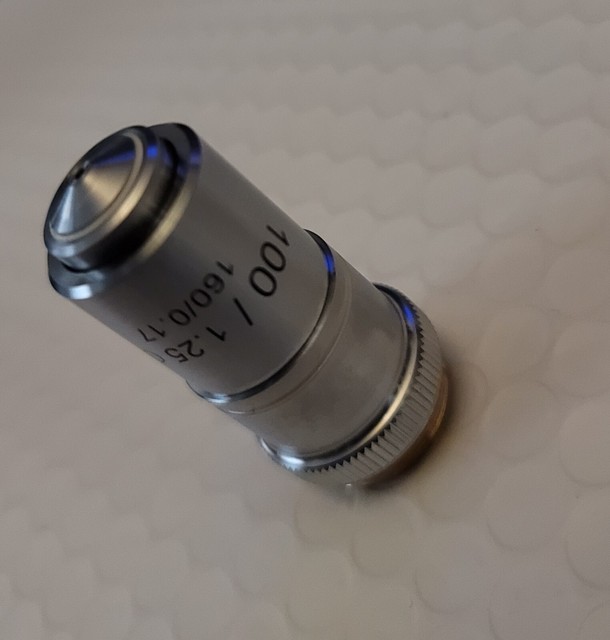 AmScope 100x (oil) Achromatic Microscope Objective for Compound ...