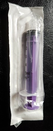 Intervene DASH 3 ENFit Syringe Single Use 5ml Low Dose Tip Enteral ...