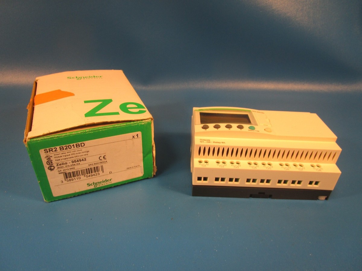 Zelio Telemecanique SR1 B201FU Zelio Logic Relay SR1B201FU New No