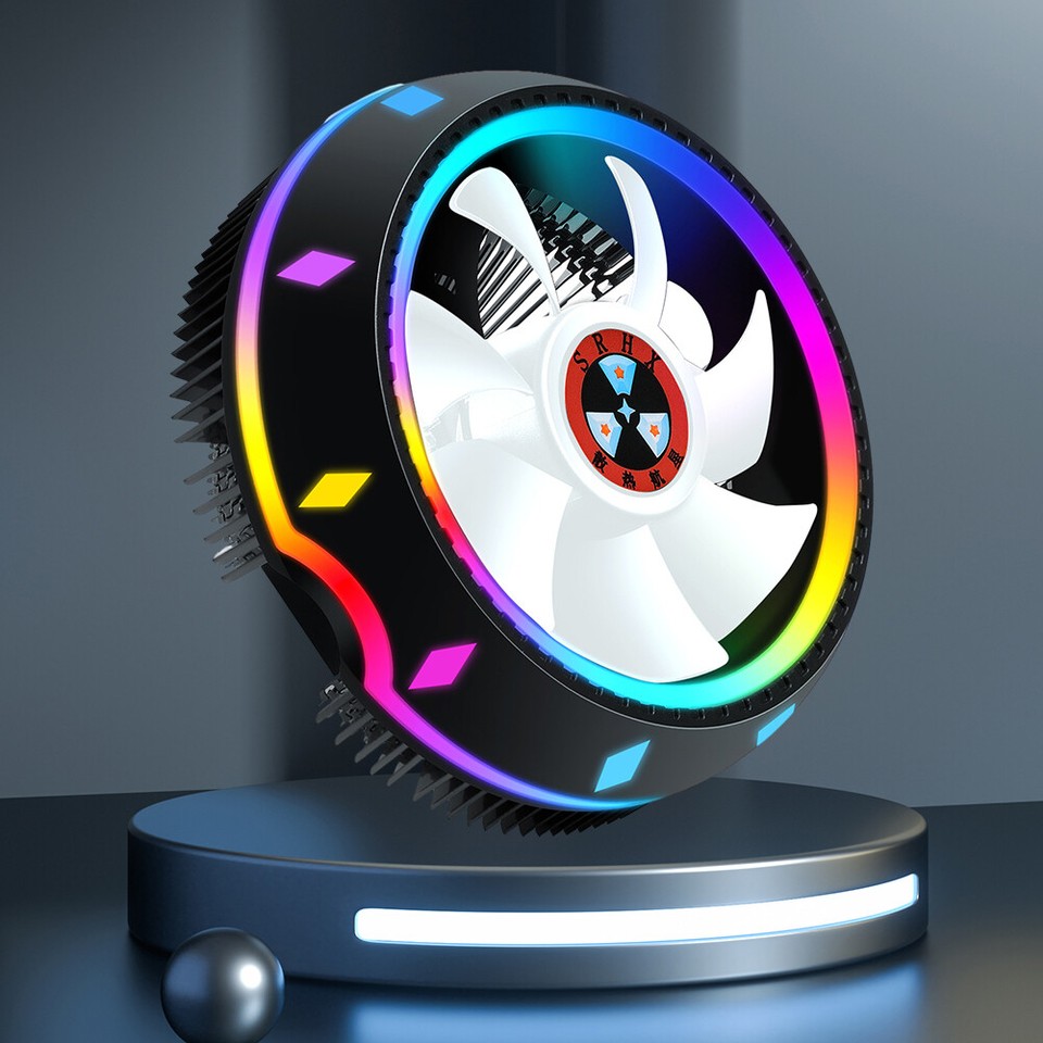 AU Colorful UFO CPU Air Cooler 12V CPU Fan CPU Cooler 1800 RPM for ...