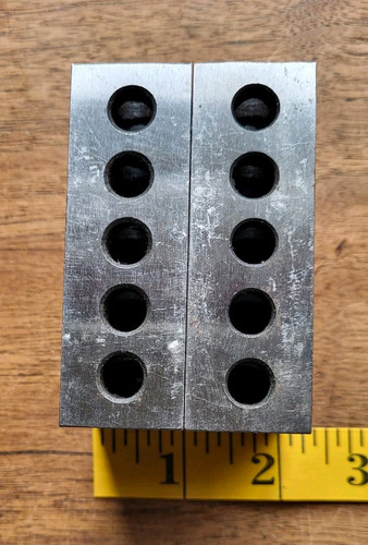 (2) Machinist 1-2-3" Blocks Parallel Setup Blocks 23 Holes Unbranded | eBay