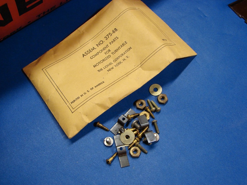 1962-64 Original Postwar Lionel 375 Motorized Turntable Accessory, Ex ...