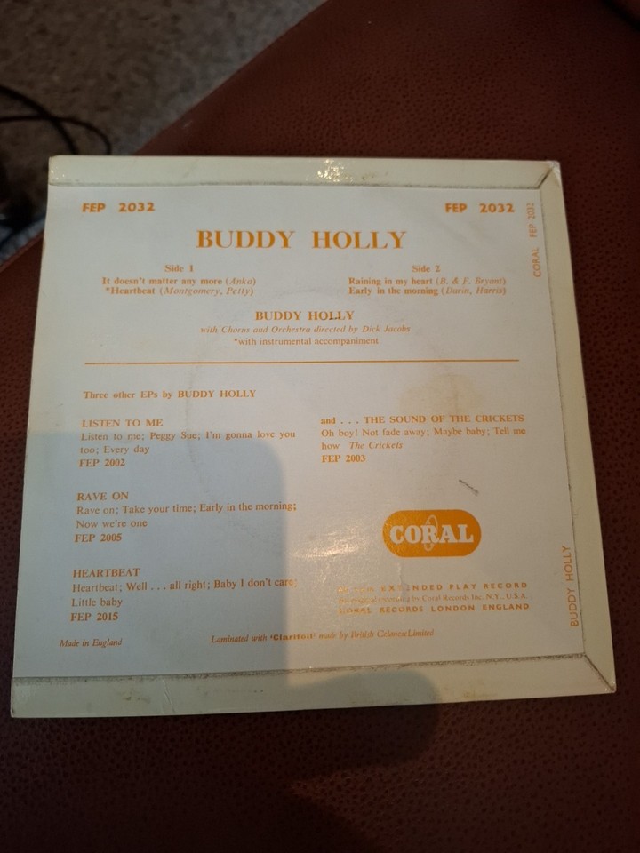 Buddy Holly EP FEP 2032 VG | eBay UK