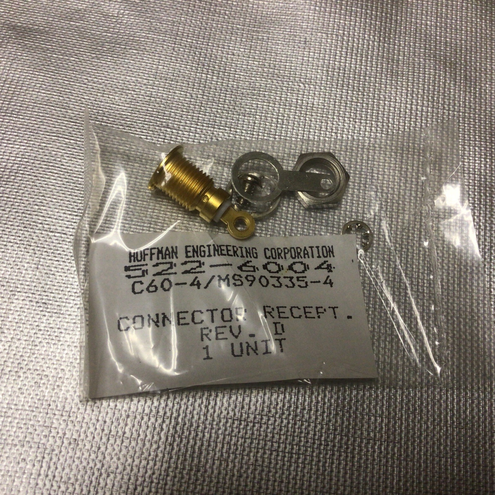 522-6004 Hoffman Engineering Connector Recepticle Center Screw Contact ...