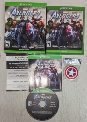 Marvel Avengers (XBOX ONE) CIB Collector box with 6 iconic patches SHIPS FAST 662248923291 | eBay