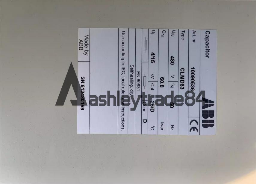 1PCS New ABB CLMD63/60.8 kvar 480v 50HZ 10090536 New Low Voltage ...