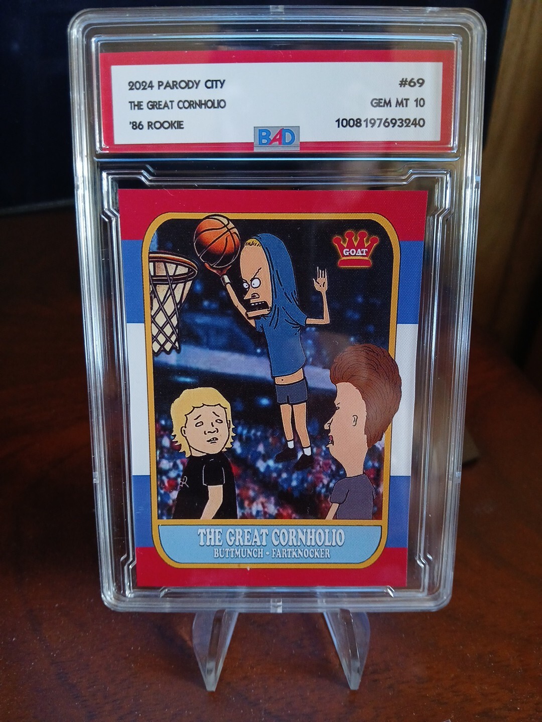 1986 Rookie Beavis And Butthead The Great Cornholio Card USA Gem Mint ...