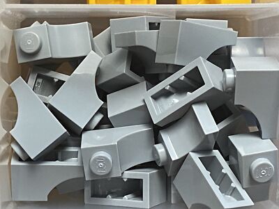 LEGO Parts - Light Bluish Gray Arch 1 x 2 Inverted - No 78666 - QTY 40 ...