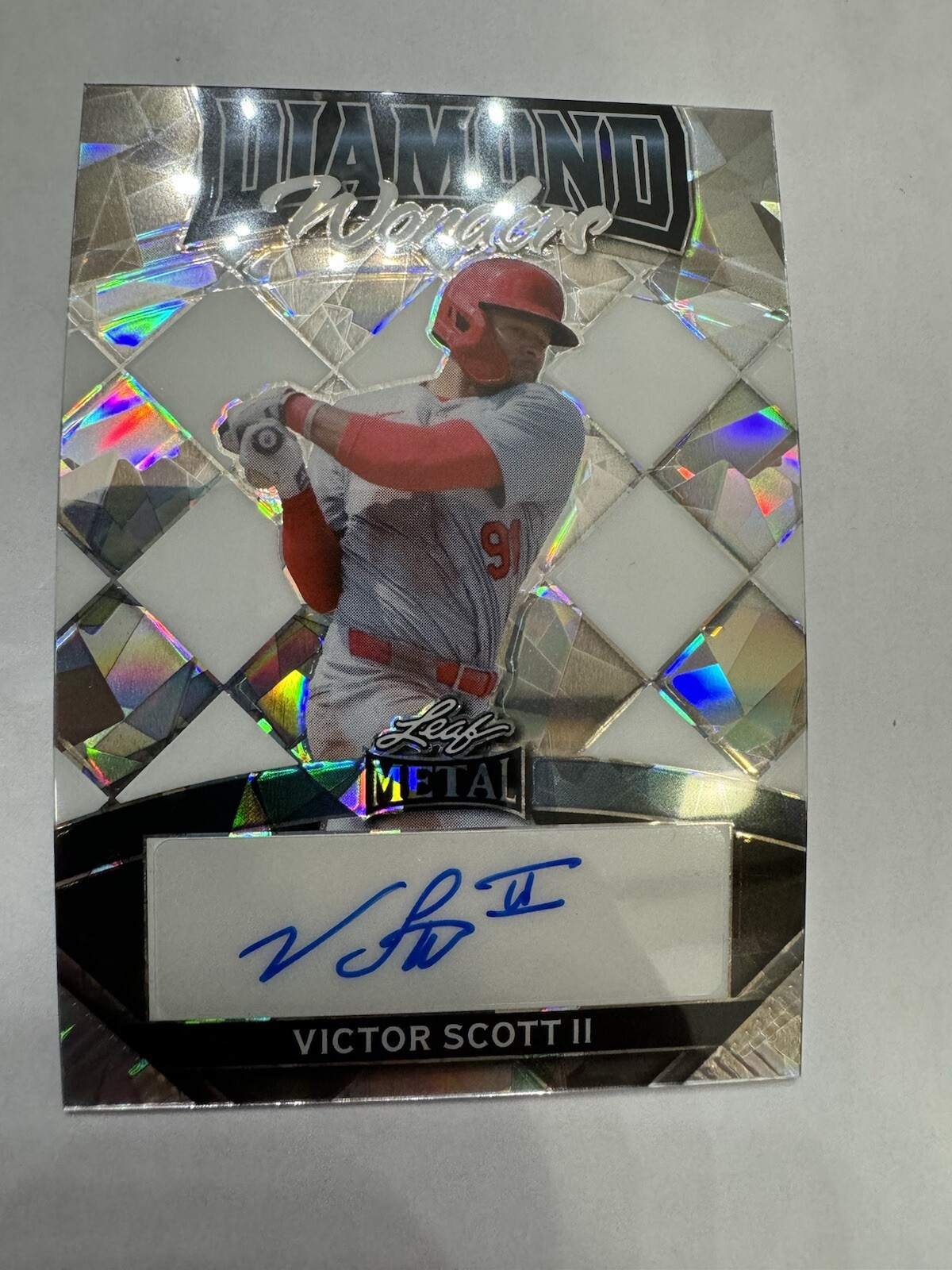 2024 Leaf Metal VICTOR SCOTT II Diamond Wonders Silver Crystal RC Auto ...