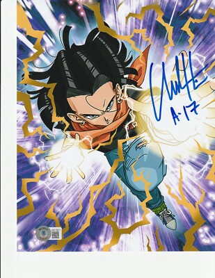 CHUCK HUBER SIGNED 8X10 PHOTO DRAGON BALL Z ANDROID 17 AUTOGRAPH B ...