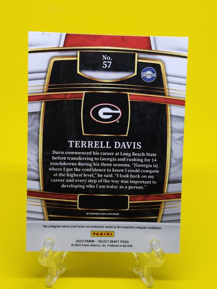 2022 Select Draft Picks Terrell Davis #57 Blue Concourse | eBay