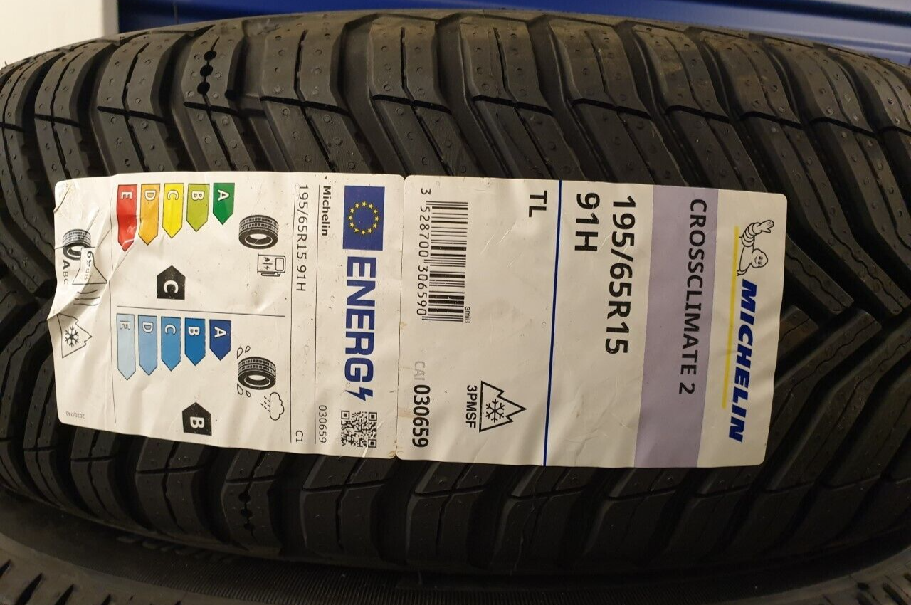 2X NEW MICHELIN CROSSCLIMATE 2 195/65 R15 91H 195 65 15 ALL SEASON ...