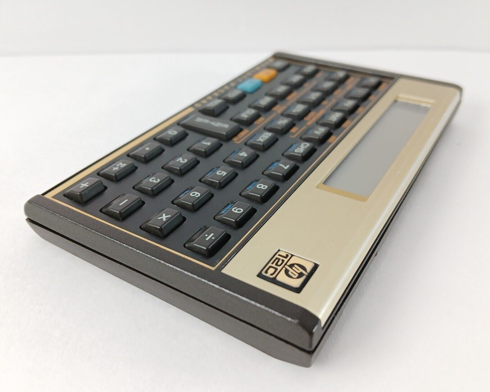 Vintage 1981 Hewlett-Packard HP-12C Financial Calculator + Case ...