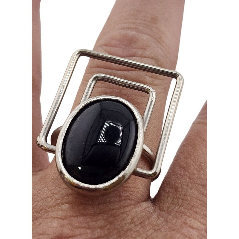 Vintage MCM Mod Resin Ring Size 10 (A3828) | eBay