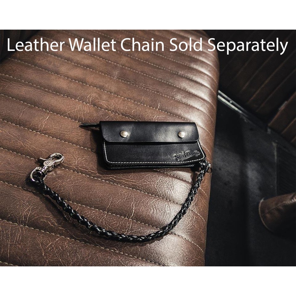 Suavecito OG Trucker Black Wallet - Leather - Handmade | eBay