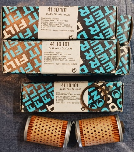 BMW Oil Filters (5) Hinged Donit 41 10 101 for Airheads w/Oil Cooler ...