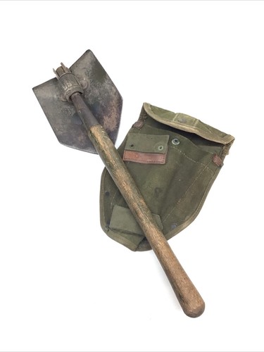 WWII M1943 E-Tool US Ames 1945 & Vietnam War Era Carrier M1956 USGI ...