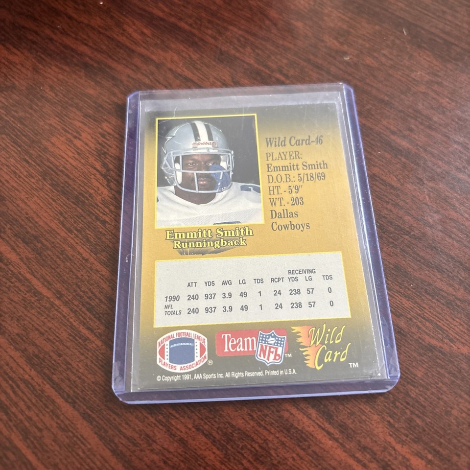 1991 Wild Card - Emmitt Smith #46 | eBay