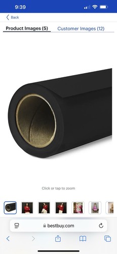 Savage Seamless Paper Photography Backdrop - Color #20 Black | eBay