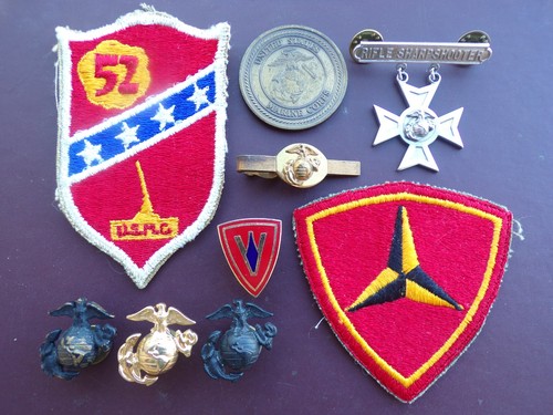 US Marine Corp Patch Badge Pin Military Insignia Lot EGA Challenge Coin ...