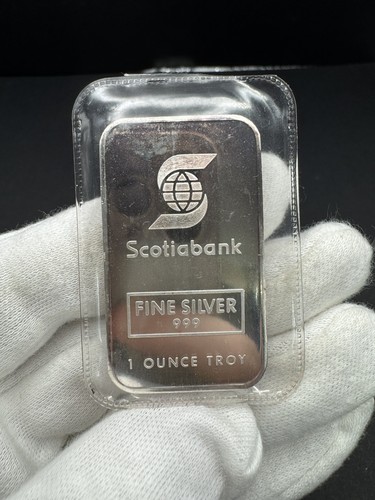 J&M Johnson Matthey Scotiabank Vintage 1oz .999 Silver Bar - Sealed | eBay