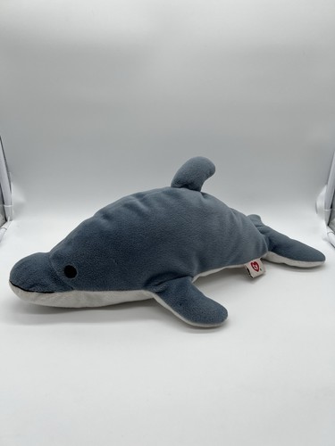Ty Dolphin Plush Toy 15" Soft Stuffed Animal Blue & White 1997 | eBay