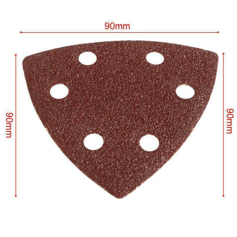 50Pcs Triangle Sanding Pads Sandpaper Assorted for Multi Tool ...
