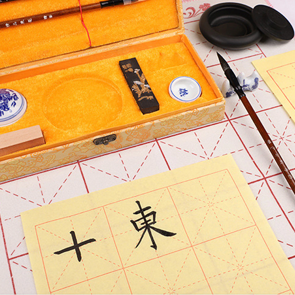 10pcs/set Chinese Traditional Calligraphy Art Ink Stone Holder Ink ...