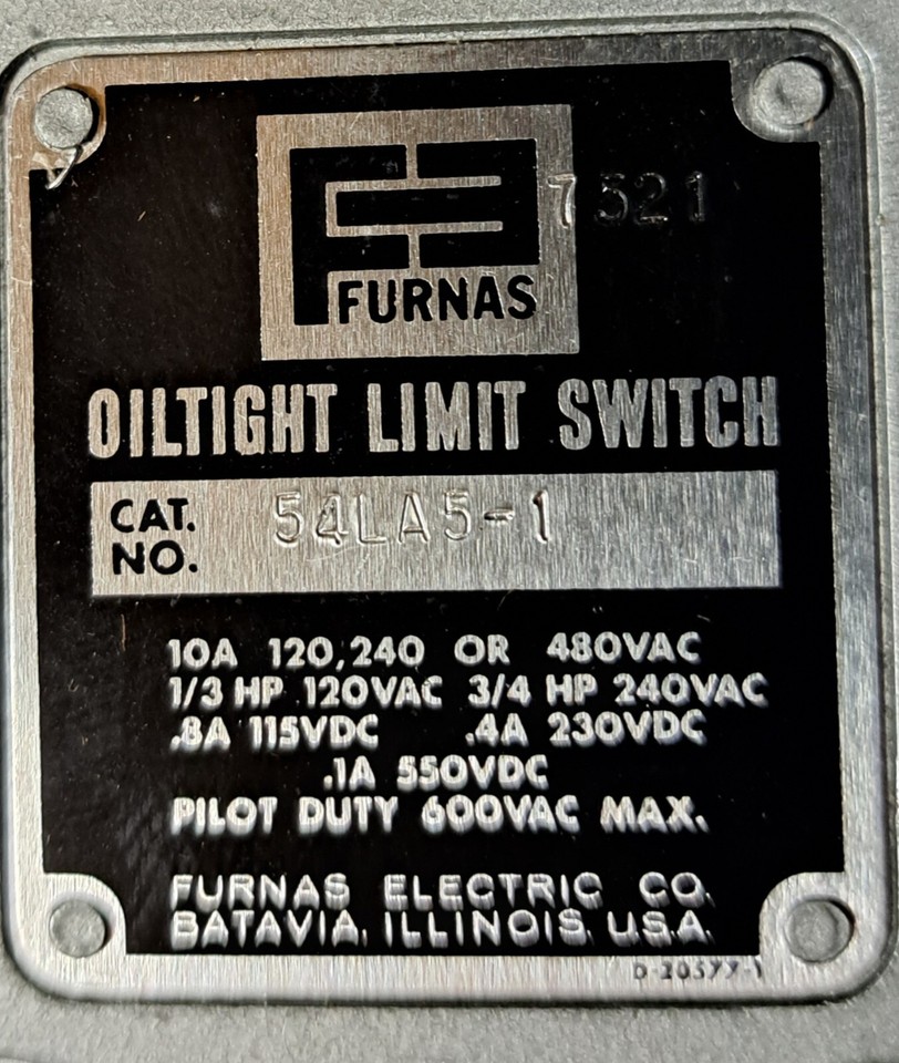 Furnas Compact Limit Switch 54LA51 NIB | eBay