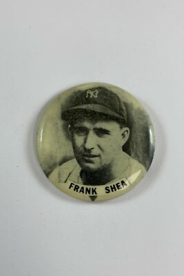 1940-1960 PM10 Baseball Player Pins Frank Shea 122E-02 | eBay