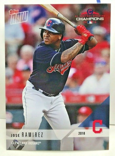 Jose Ramirez 2018 Topps Now Postseason #PS-17 - Sp/306 - Cleveland ...