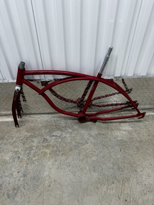 Vintage 1975 Schwinn Stingray Bike FRAME And Fork Flamboyant Red | eBay