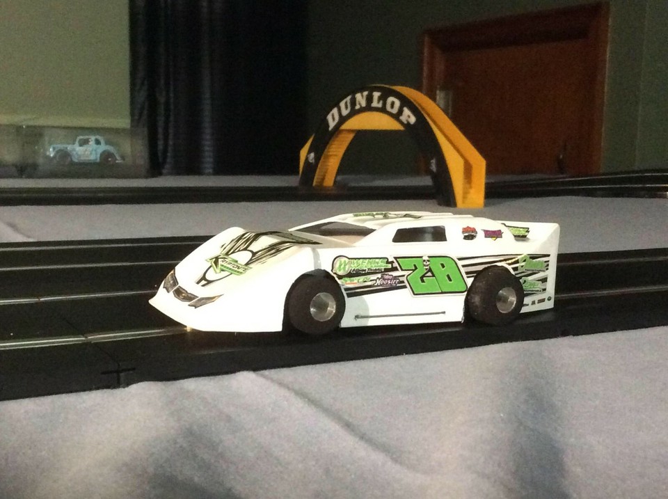 #28 Kryptonite Race Cars Crate Dirt Late Model 1/18th Scale Waterslide ...