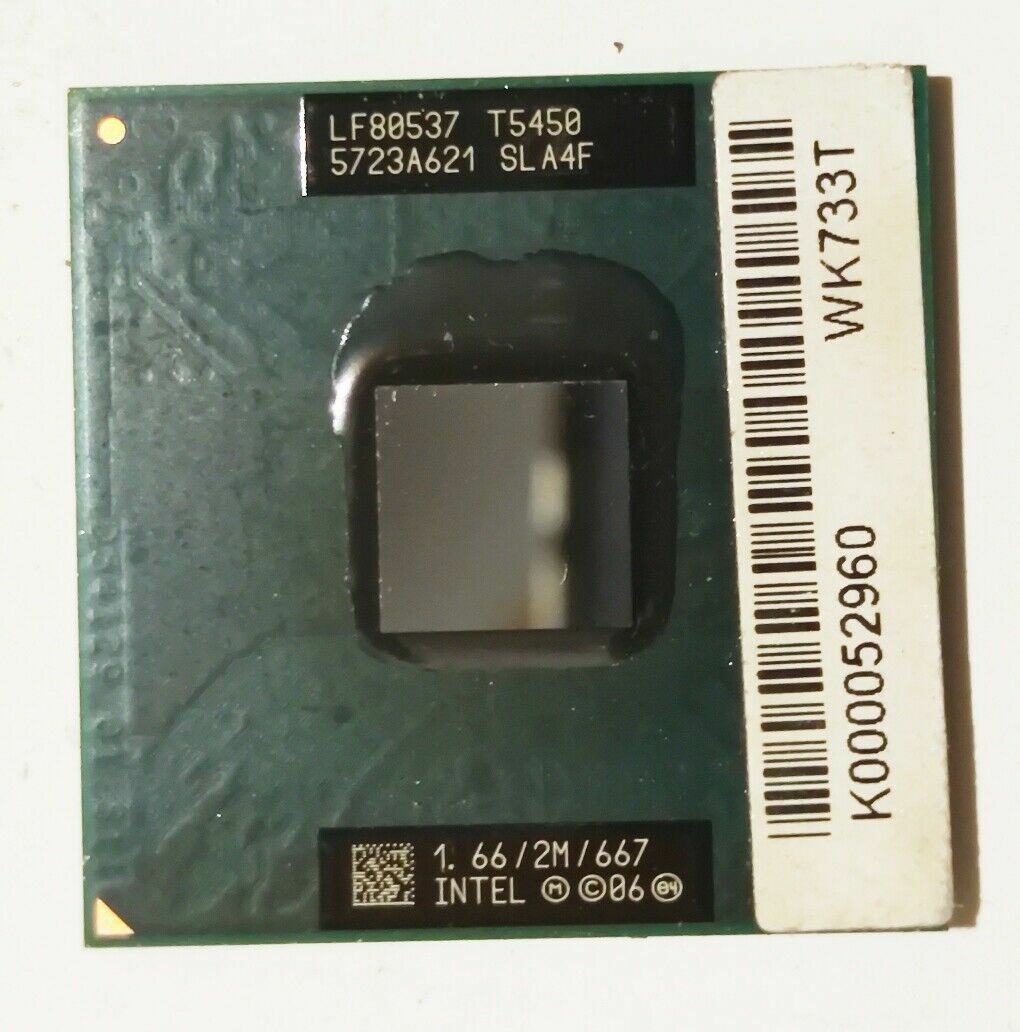 CPU CORE 2 DUO T5450 1.66GHz Socket P INTEL PROCESSOR | eBay
