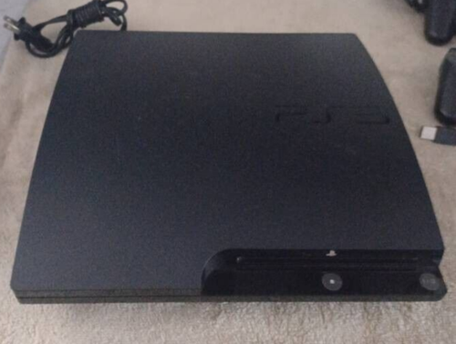 Sony Playstation 3 PS3 Slim CECH-2001A 120 GB Black Console Only ...