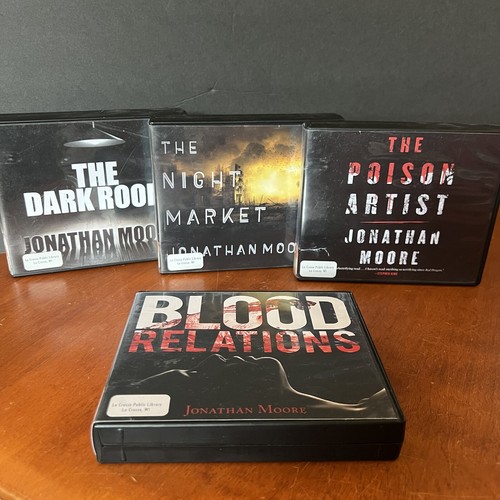 Lot: 4 Jonathan Moore Audio Book CD The Dark Room Blood Relations Night ...