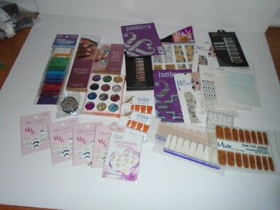Huge Lot Nail Art Sickers, Decals, Glitter, Brush New | eBay