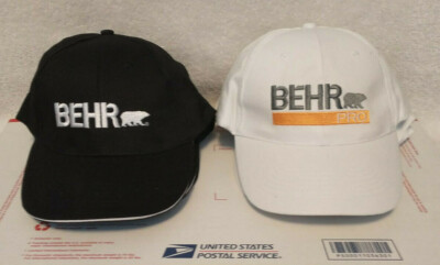LOT of 3 x Behr Kilz Pro Paint Baseball Hat (White or Black you pick ...