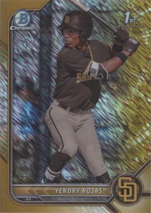 2022 Bowman Chrome - Prospects Yendry Rojas #BCP-178 Gold Shimmer ...
