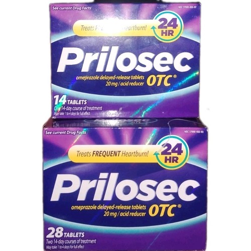 Prilosec OTC Omeprazole 24hr Acid Reducer 28 & 14 Count = 42 Tablets *EXP 03/27* | eBay