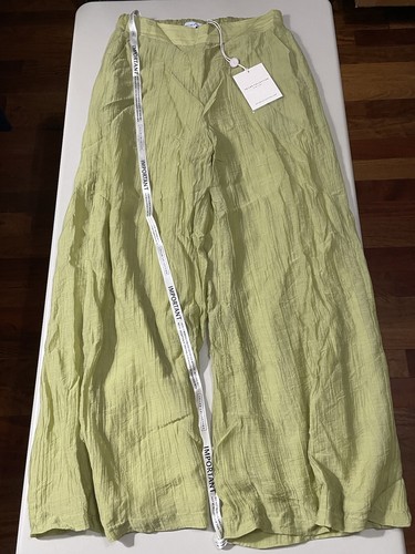 Vailed Collection Women's Hanan Textured Wide Leg Pants Cypress Green ...