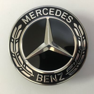 Single OEM Black Center Cap For Mercedes-Benz A 222 400 21 00 75mm Fits ...